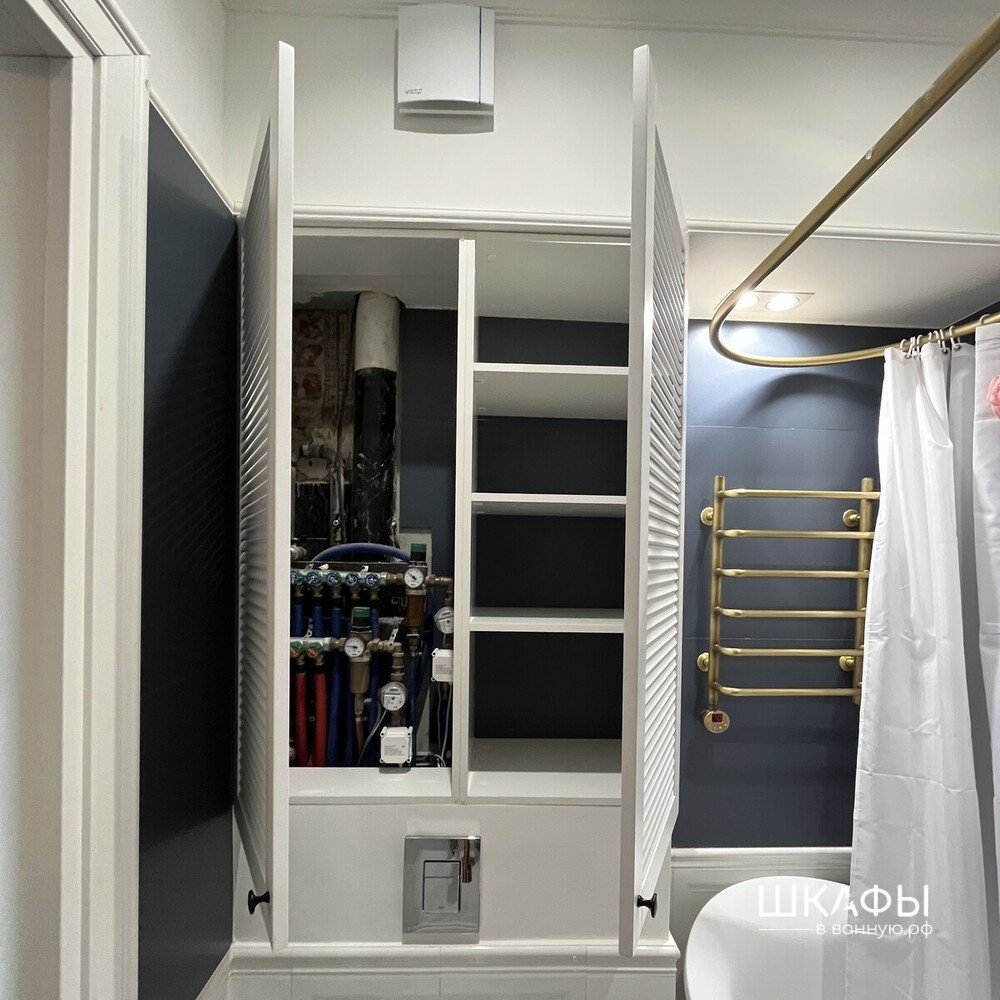 Шкаф над инсталляцией на заказ